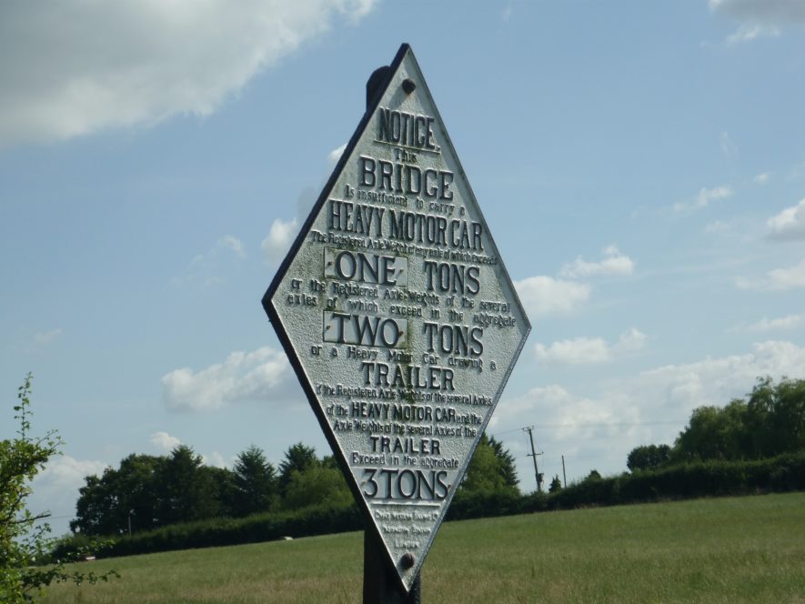 Signposts on canal bridge - Our Warwickshire