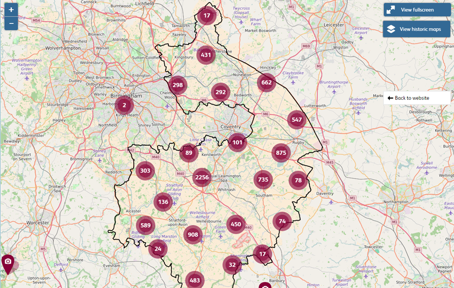County-wide map | Help with maps | Our Warwickshire