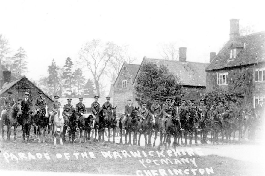 Cherington. Parade of The Warwickshire Yeomanry - Our Warwickshire