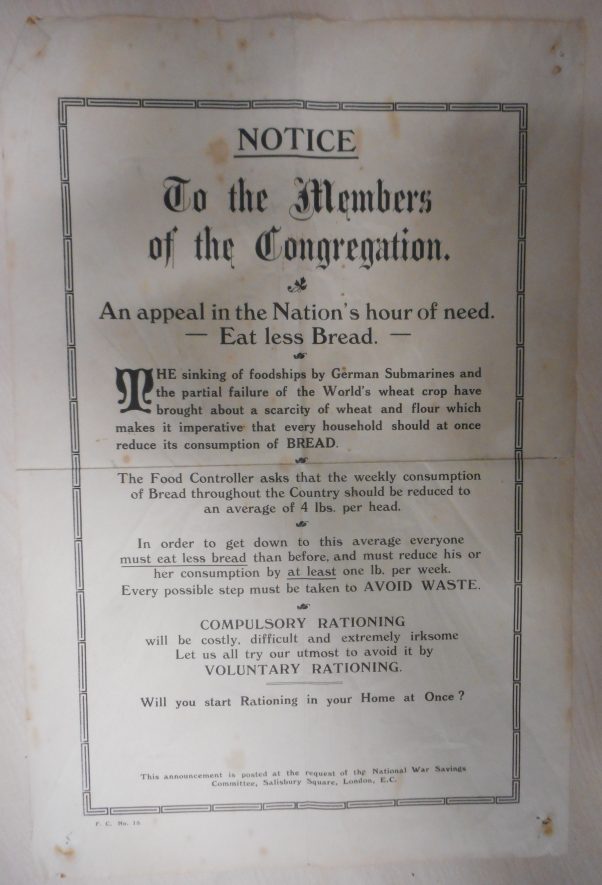 Voluntary Rationing in Idlicote during World War One - Our Warwickshire